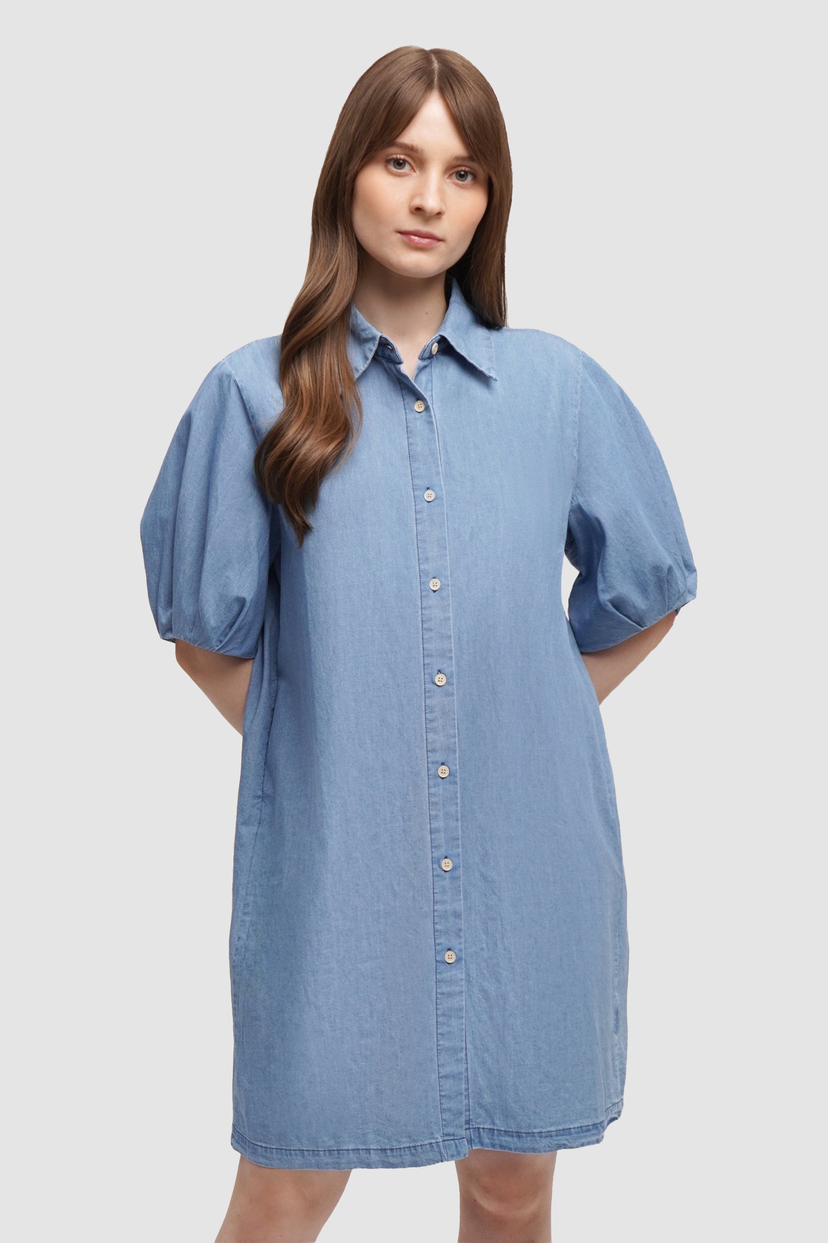 Chambray Shirt Dress – Memo