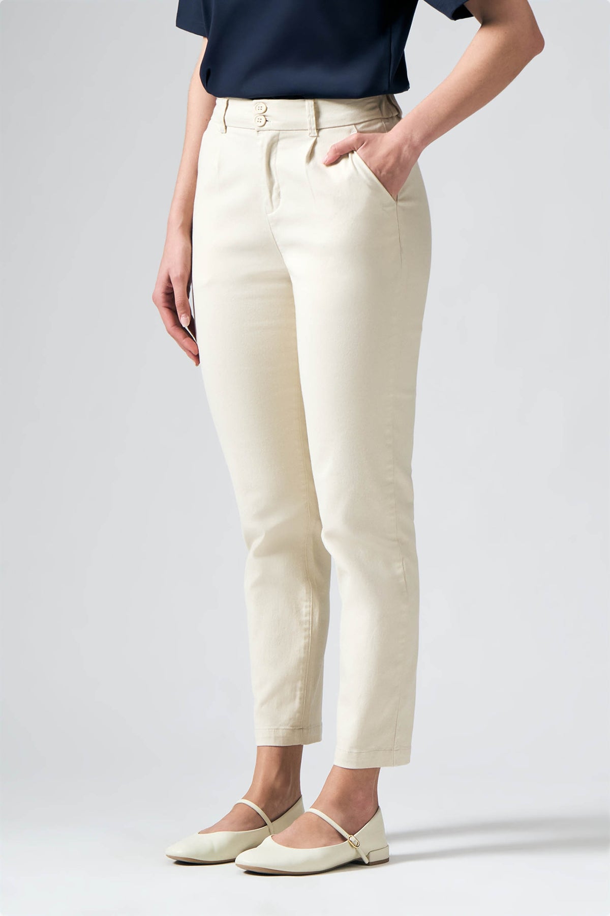 O.O.O. Stretch High Waist Trousers – Memo