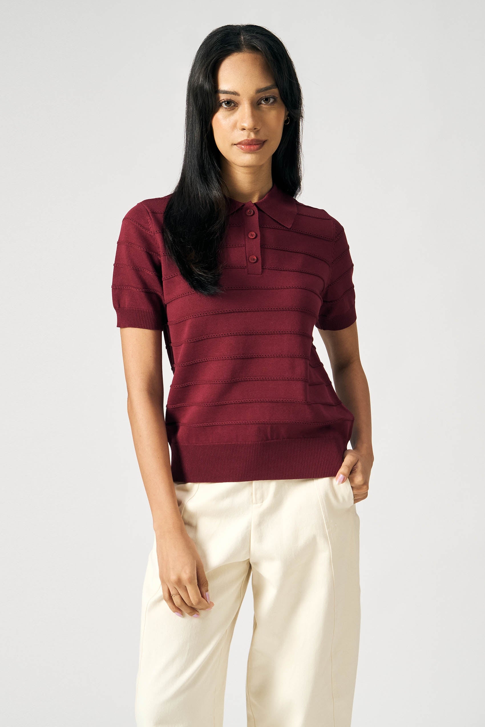 Textured Polo – Memo